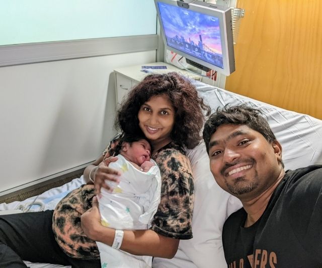 Brisbane mum's baby born OUTSIDE the hospital | Bounty Parents