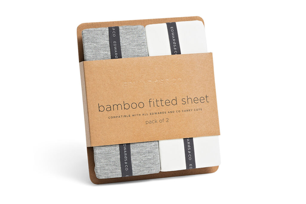 Edwards & Co Bamboo Carry Cot Fitted Sheets | Bounty Parents