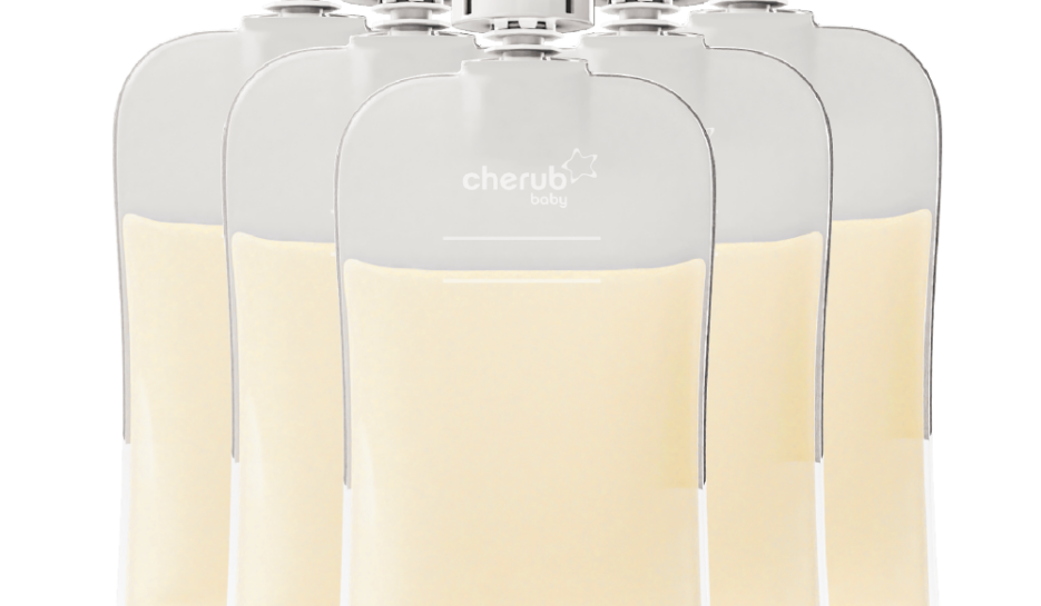 Cherub Baby Reusable 180ml Silicone Breast Milk & Food Pouches 5PK ...