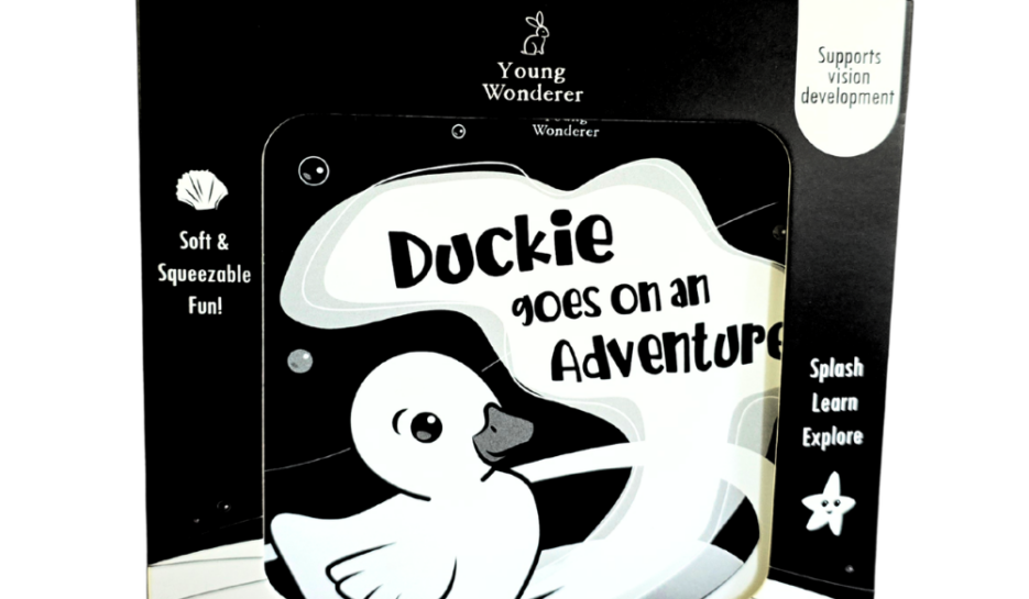 Young Wonderer Duckie Goes On An Adventure Black & White Bath Book ...