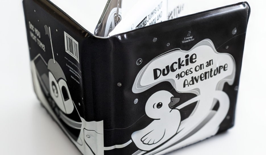 Young Wonderer Duckie Goes On An Adventure Black & White Bath Book ...