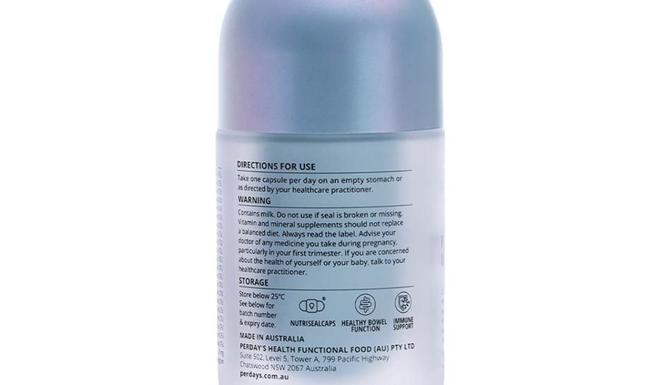 Perdays Probiotic 360° & Vitamin D + | Bounty Parents