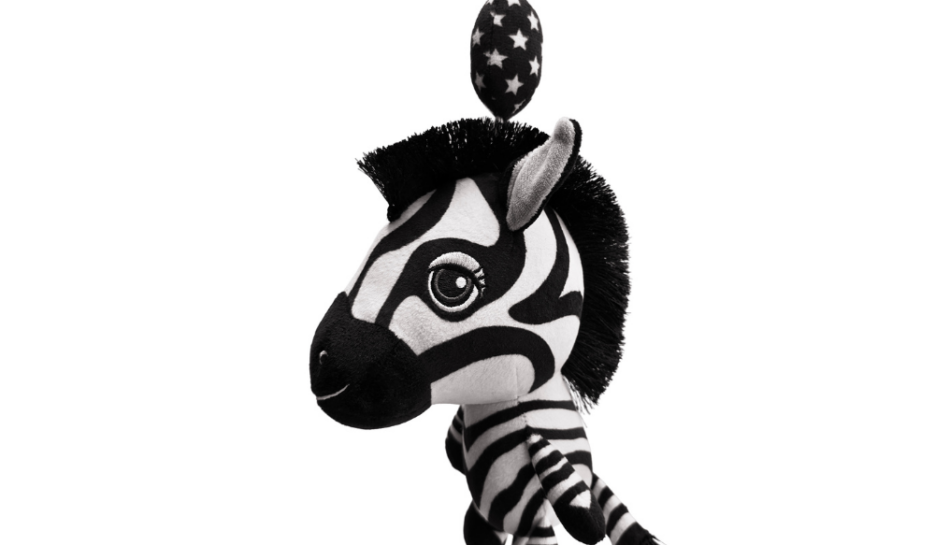 Young Wonderer Ziggy The Zebra High Contrast Sensory Hanging Toy ...