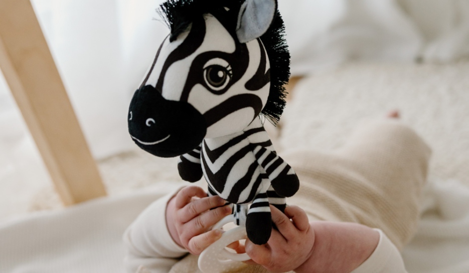 Young Wonderer Ziggy The Zebra High Contrast Sensory Hanging Toy ...